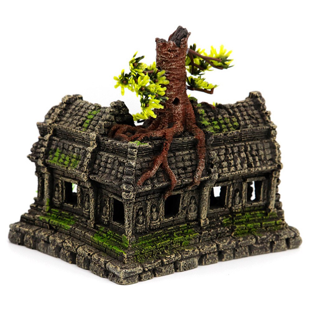 Exquisite Resin Imitation Wooden Root House Ruins ... – Grandado