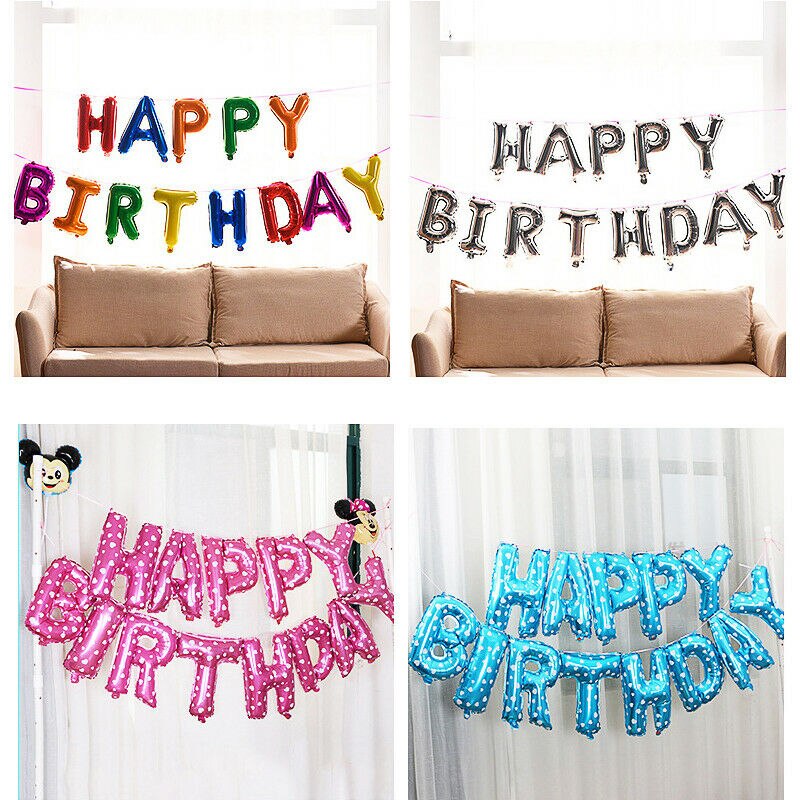 FAROOT Happy Birthday Balloons Letter Foil Birthda... – Vicedeal