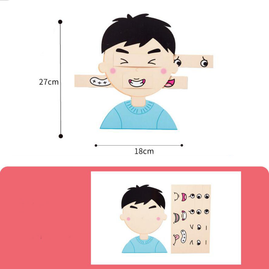 DIY Facial Expression Puzzle Toy Kindergarten Teac... – Grandado