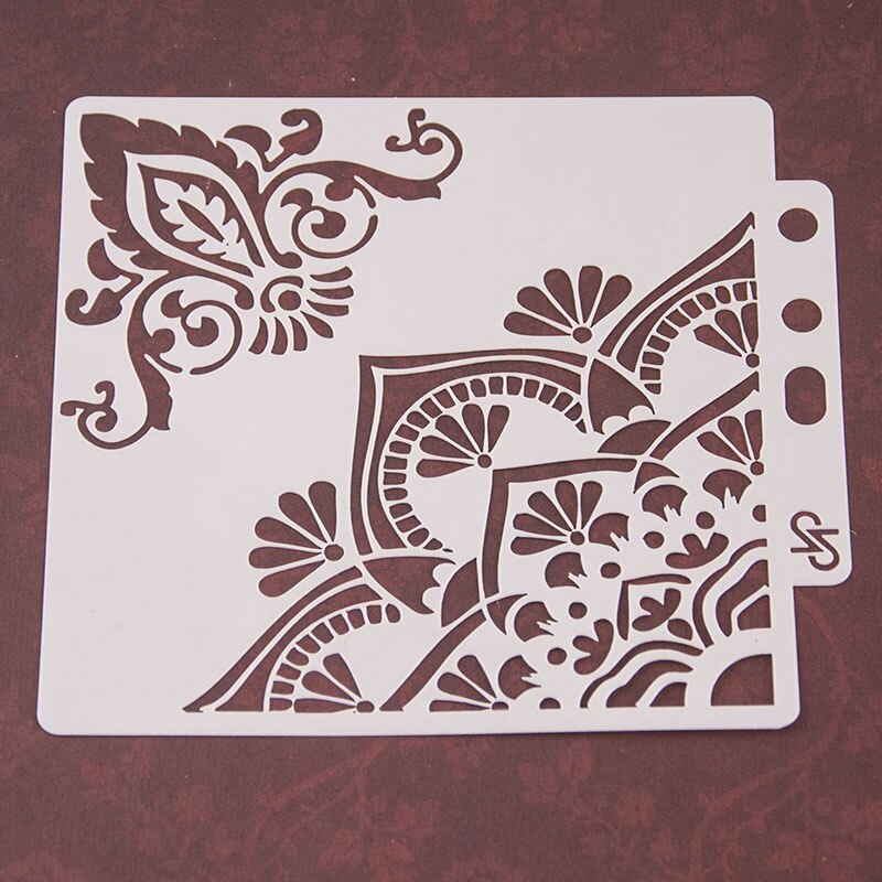 Flower Pattern Stencils For Wall Painting Scrapboo... – Grandado