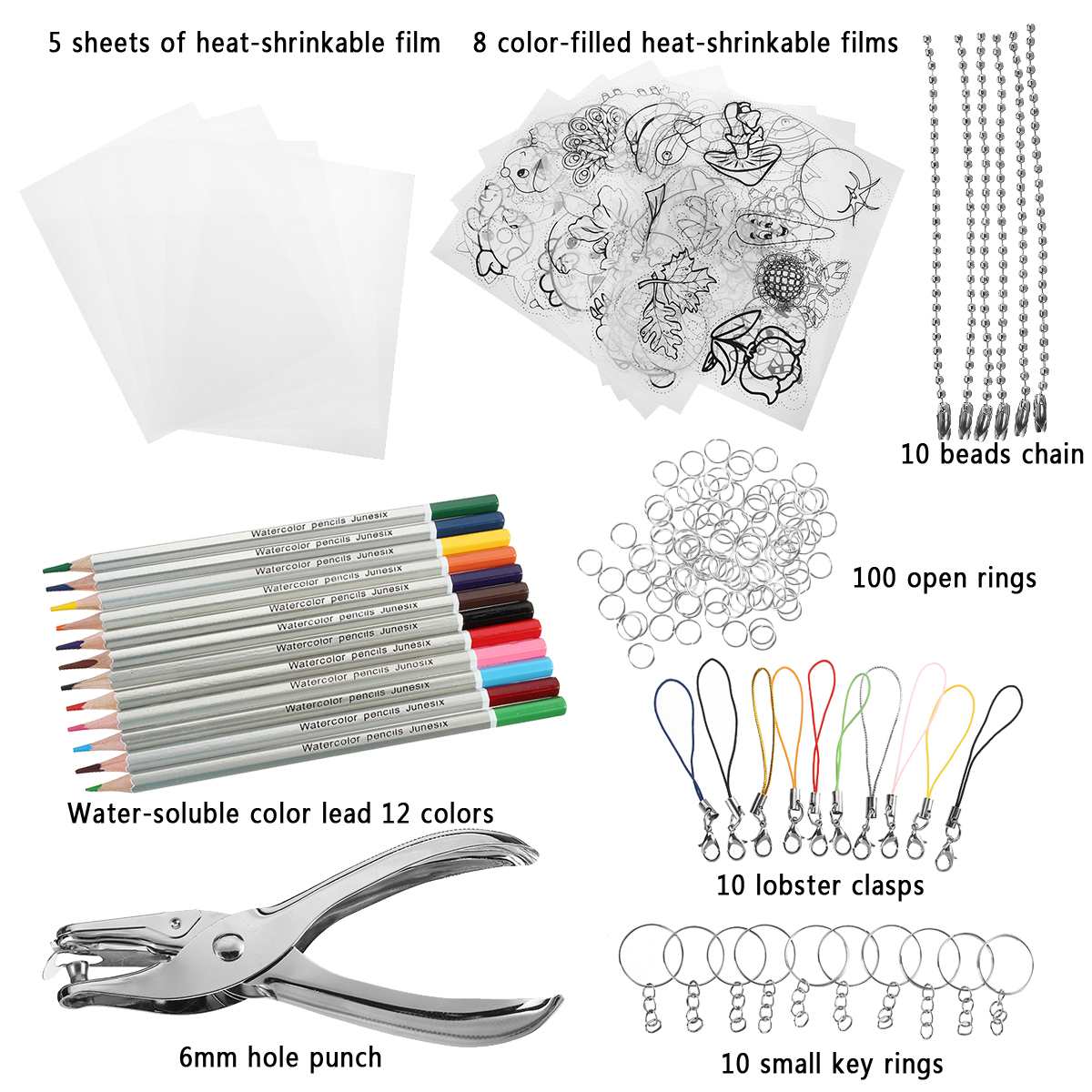 10 pcs 0.3mm DIY Shrink Sheets Drawing Paper Film ... – Grandado