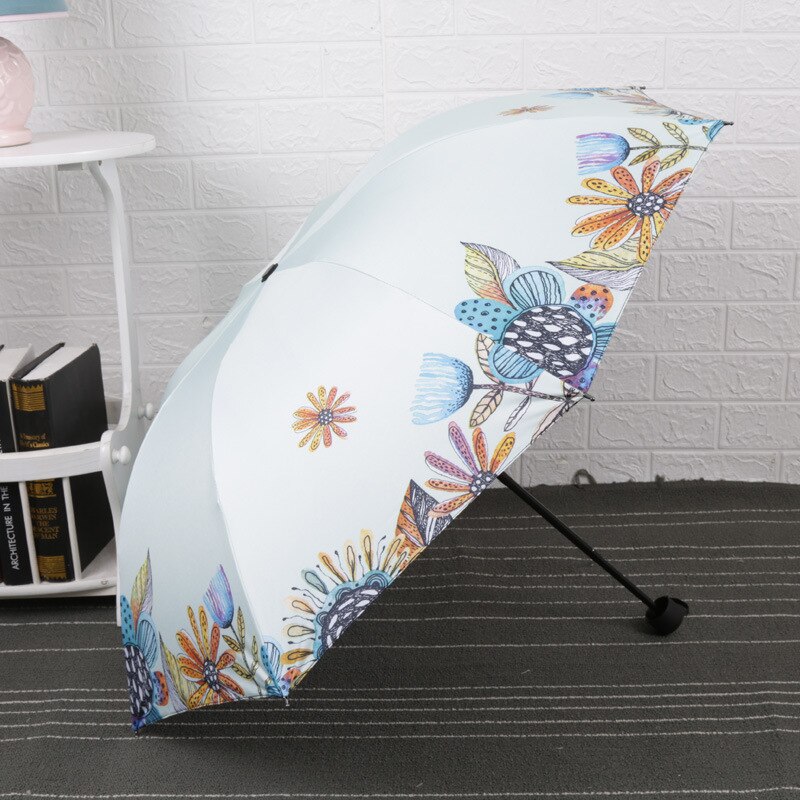 Vinyl Ultralight Parasol Tri-Fold Opvouwbare Prins... – Vicedeal