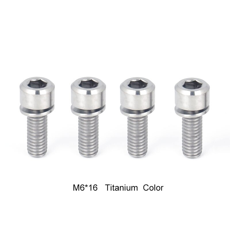 Deemount 4Pcs M6 Ti Bout 16/18/20Mm Titanium Hexag... – Grandado