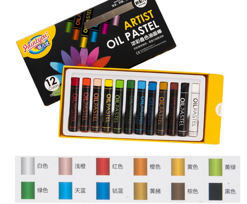 12/18/24 color oil pastel color painting pen set /... – Vicedeal
