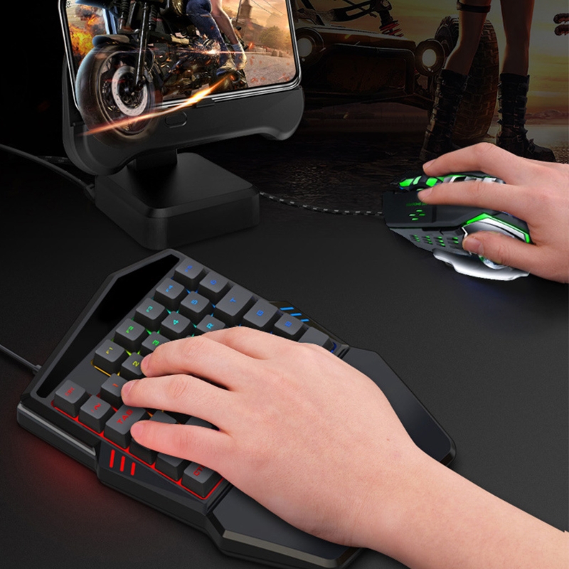 Mini 35Keys RGB Backlight Small Keyboard Single Ha... – Grandado