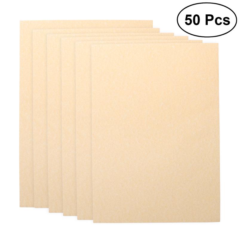 50Pcs A4 Paper Sheets Parchment Retro Paper for Ce... – Vicedeal
