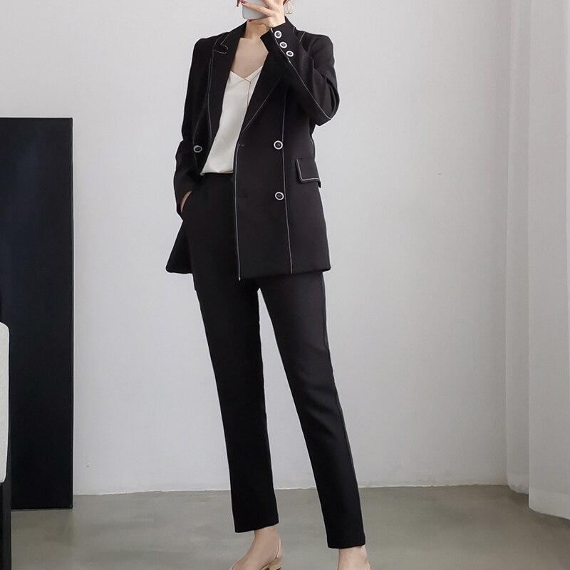 women plus big size 5XL pant suit temperament belt... – Grandado