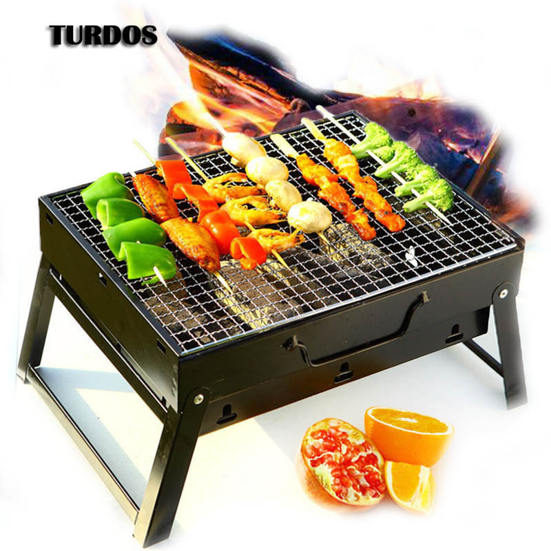 TURDOS Charcoal Grills BBQ Steel Outdoor Folding B... – Grandado