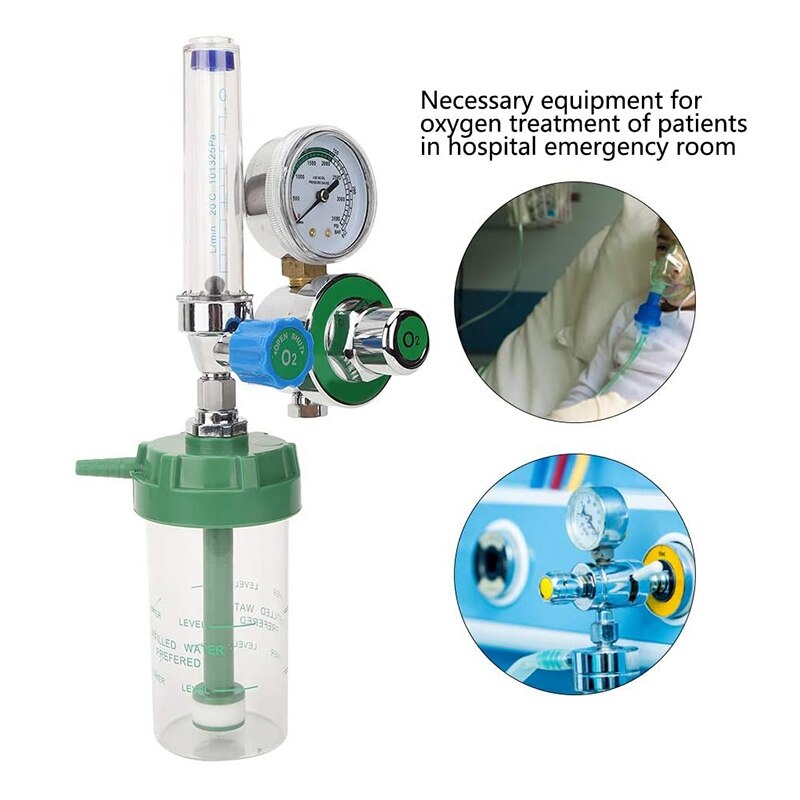 Oxygen Pressure Regulator O2 Pressure Reducer Gaug... – Vicedeal