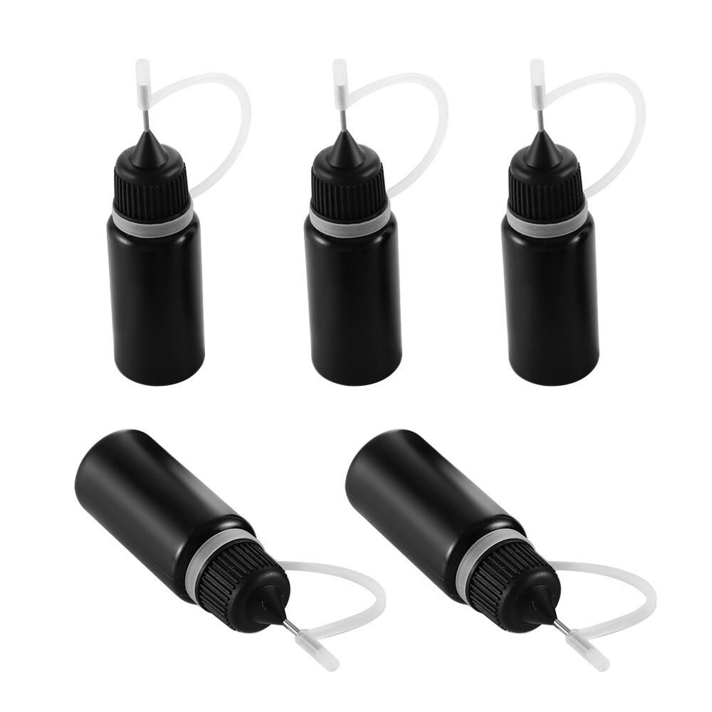 1/5pcs 10ml Zwarte Lijm Applicator Fles voor Papie... – Grandado