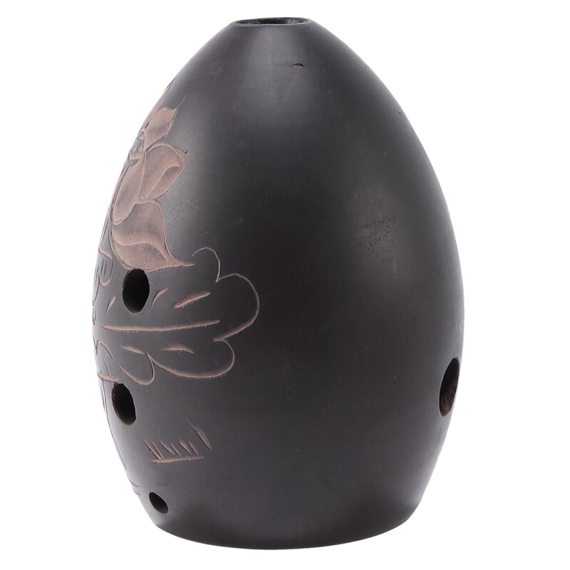 Chinese Ancient Xun Flute Black Pottery Musical In... – Grandado