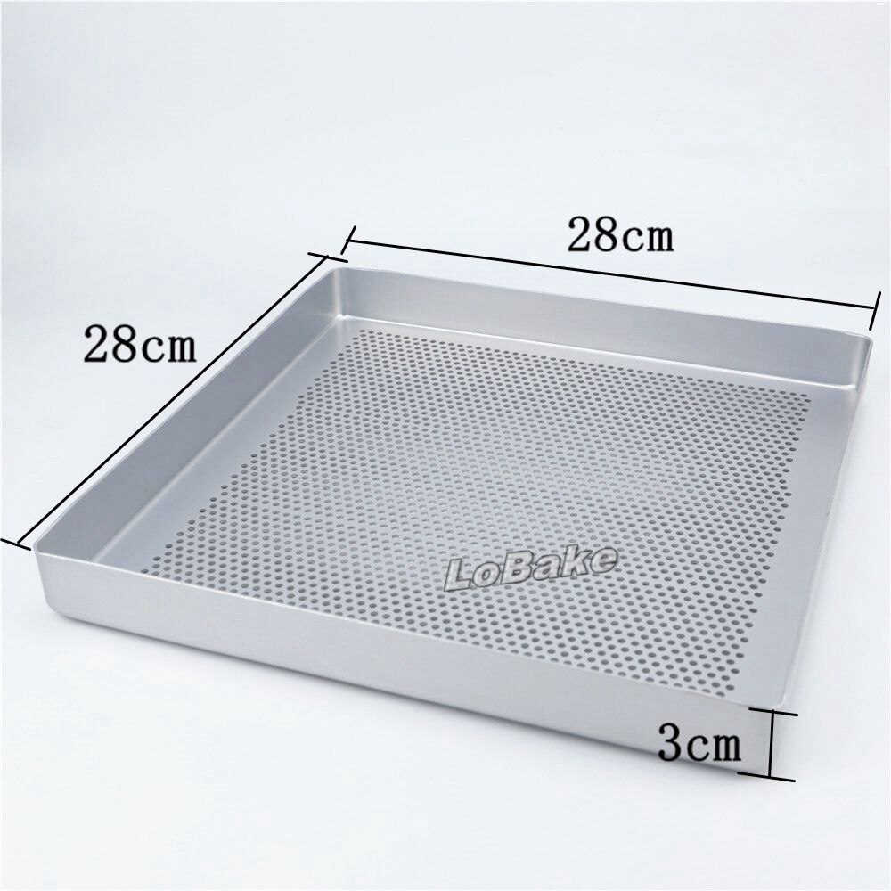 28cm width 3cm height square shape plain anodizing... – Grandado
