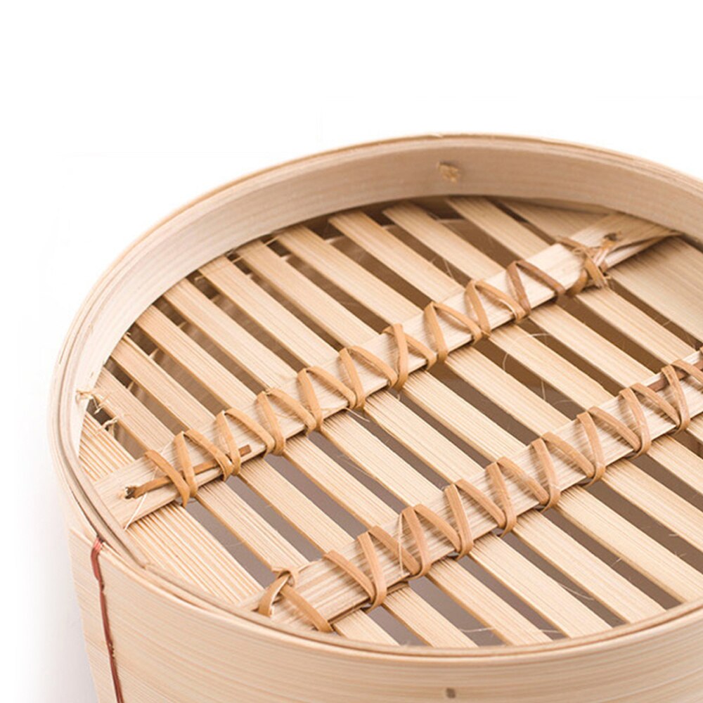 2pcs 8 Inch Bamboo Steamers Chinese Dim Sum Cooker... – Grandado