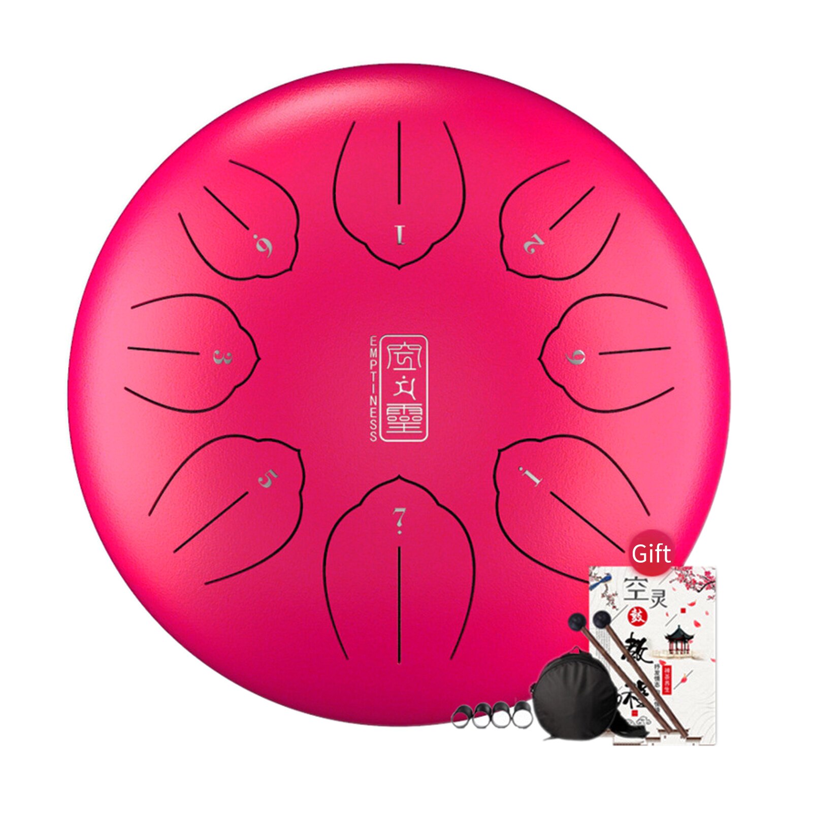 6inch Musical Instrument Steel Tongue Drum C Key 8... – Vicedeal