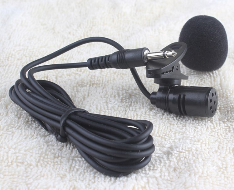 3.5mm two pole straight plug collar clip microphon... – Vicedeal