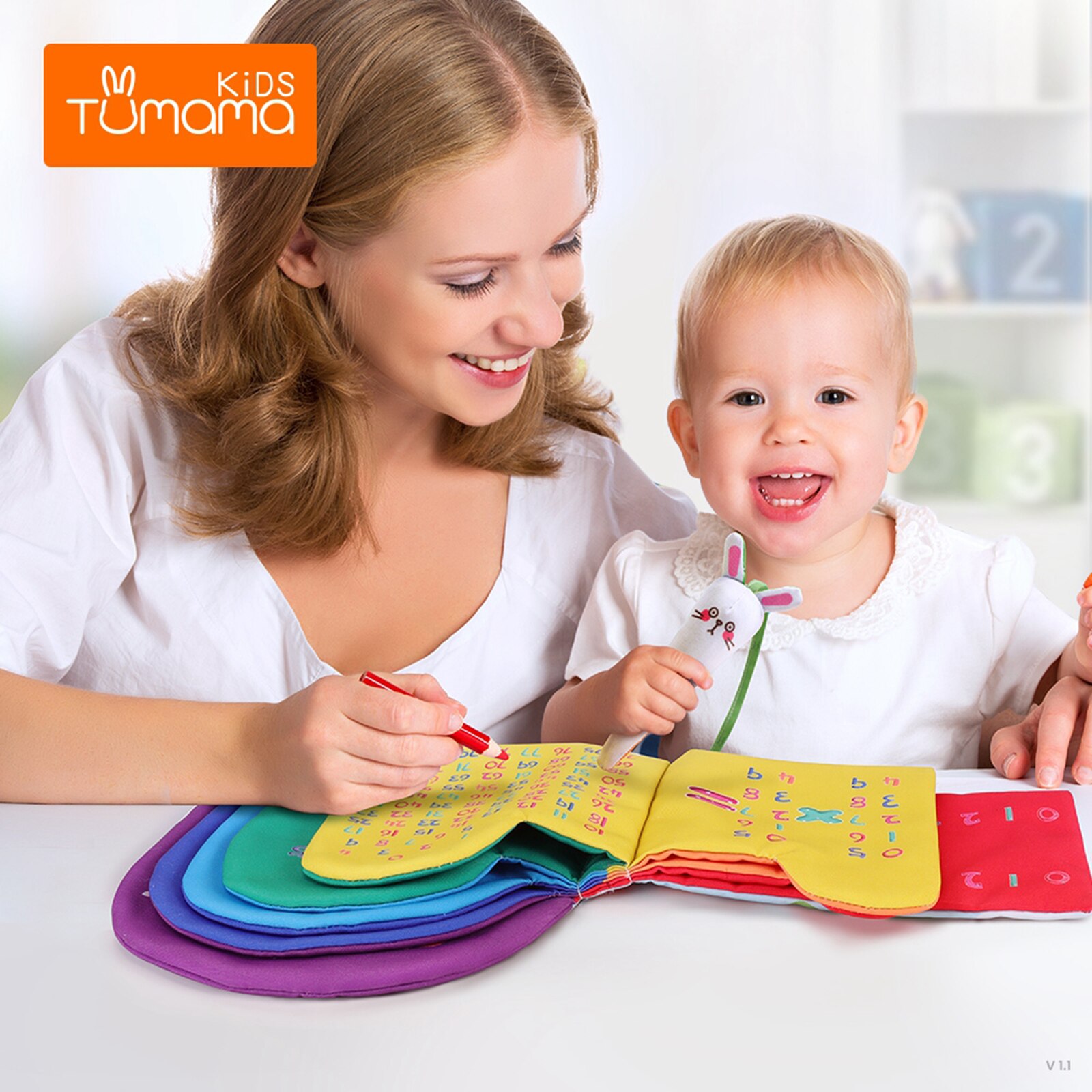 Soft Touch and Feel Quiet Book First Year Non-Toxi... – Grandado