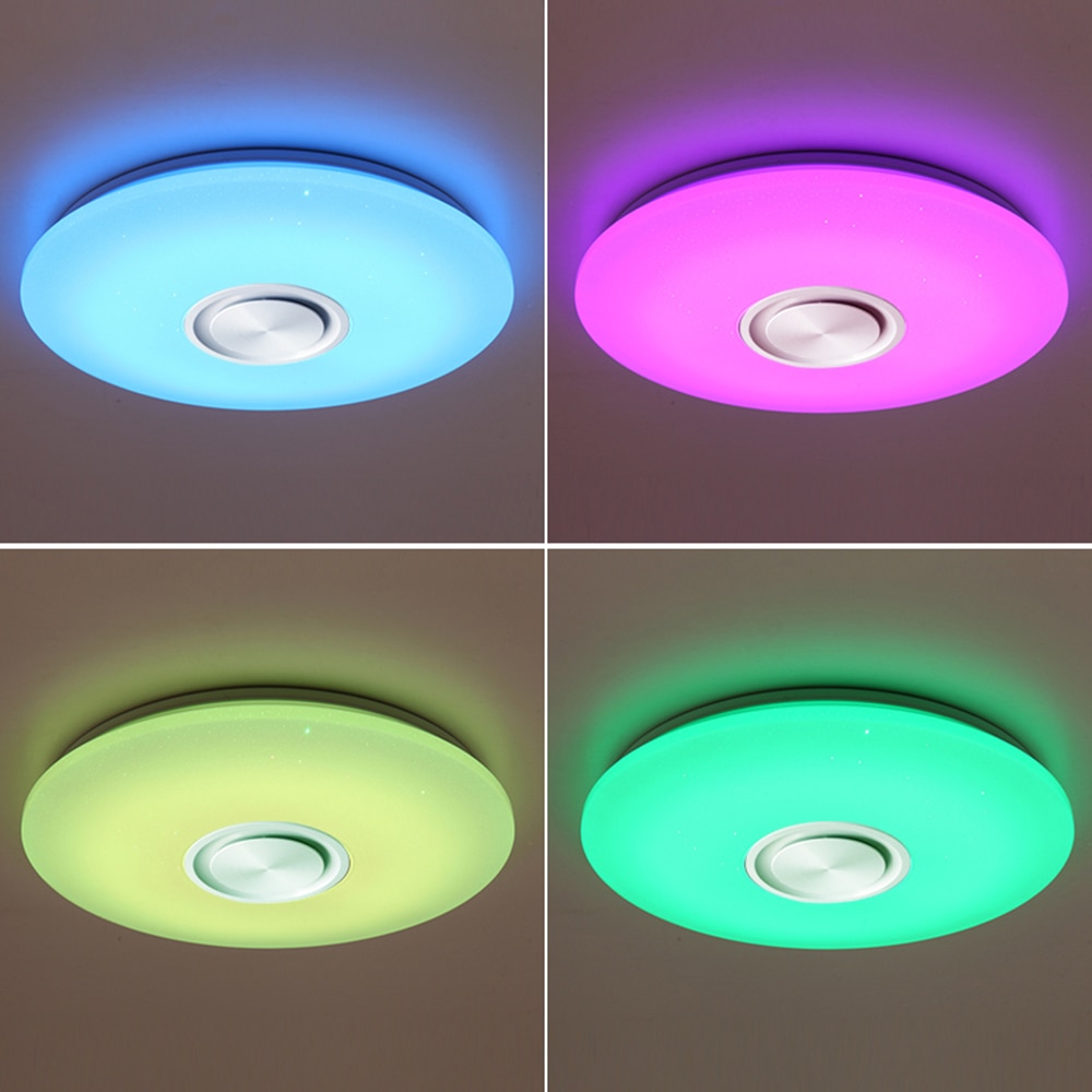 36W Music Led Ceiling Light Lamp Starry RGB Flush ... – Grandado