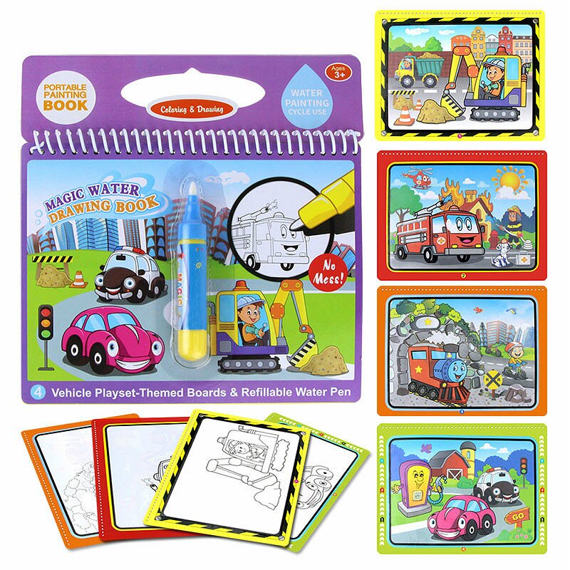 Coloring Book Magical Water Drawing Book Coloring ... – Grandado