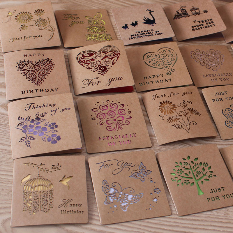 Small kraft greeting card birthday card festival c... – Grandado