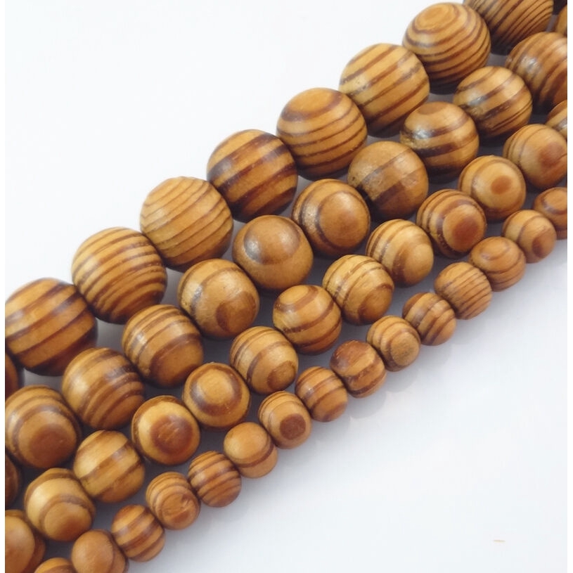 6/8/10/12/16/18mm DIY Natural Wood Beads Loose Rou... – Vicedeal