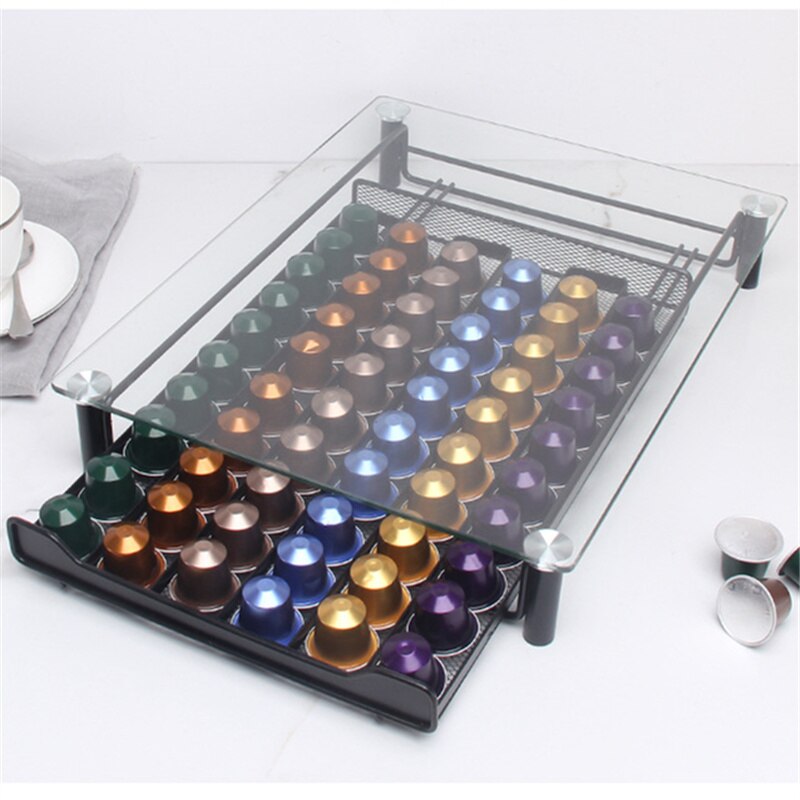 50 Capsule Nespresso Coffee Pod Drawer Rotating Co... – Grandado
