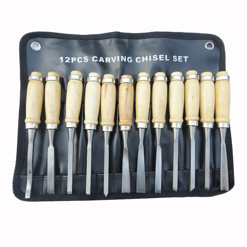 12Pcs Wood Carving Hand Chisel Tool Kit Set Wood w... – Grandado