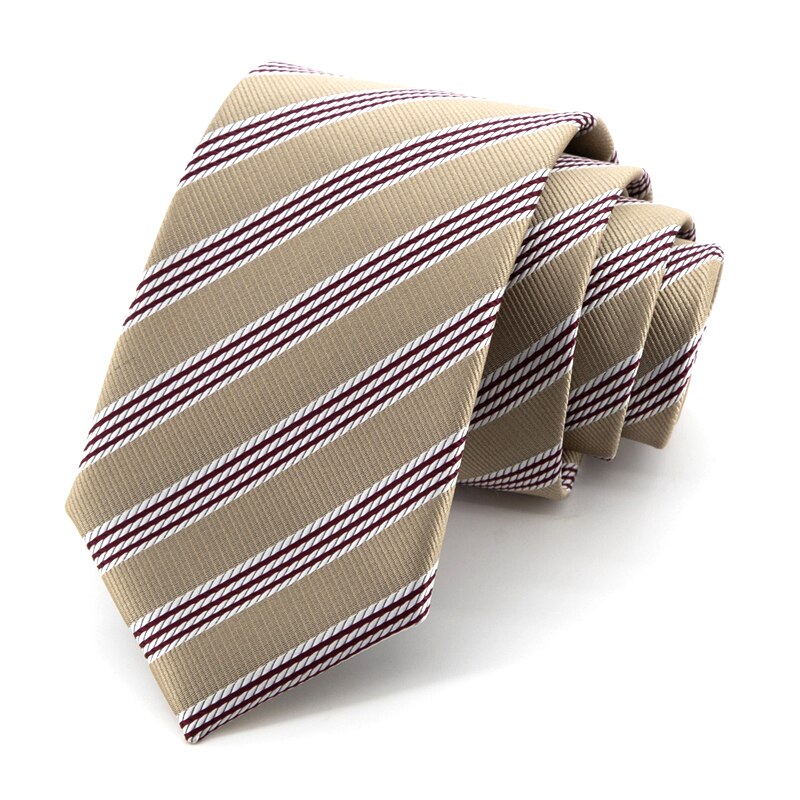 7 CM Tie for Men Luxury Striped Business Necktie B... – Grandado