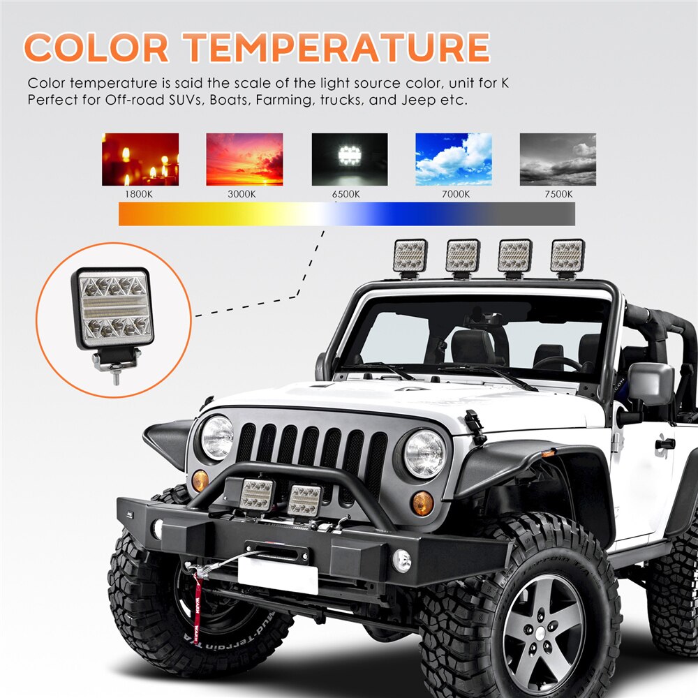 102W High Brightness Flood Light LED Truck Truck D... – Grandado