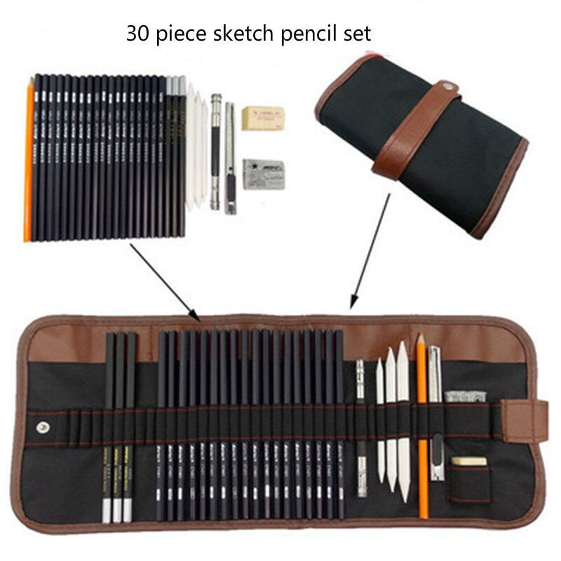 30 pieces of drawing pencil sets /sketch pencil se... – Grandado