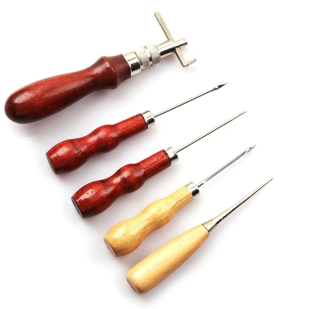 14Pcs Leather Craft Set Hand Stitching Sewing Tool... – Grandado