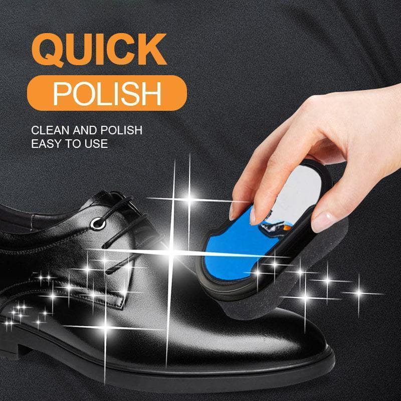 Double-Sided Shoe Polish Sponge Quick Instant Clea... – Vicedeal