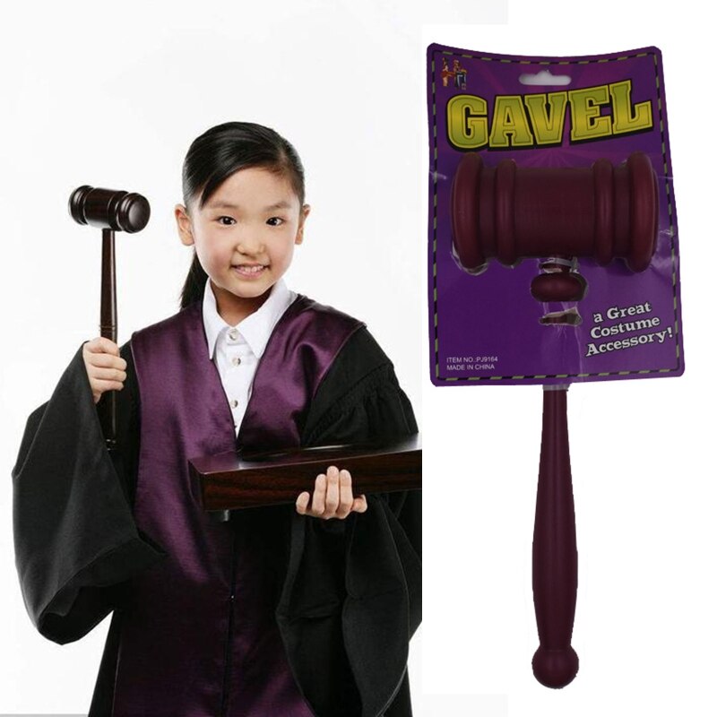 Courtroom Gavel Kids Toy Cosplay Hammer Judge Barr... – Vicedeal