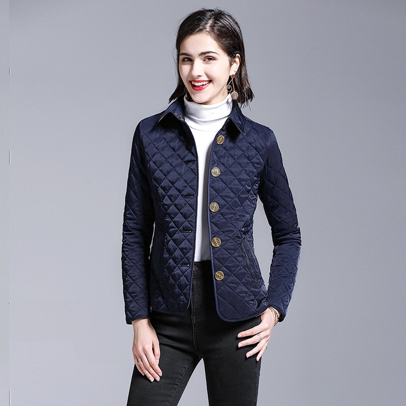 BURDULLY Small cotton coat Female short light autu... – Vicedeal