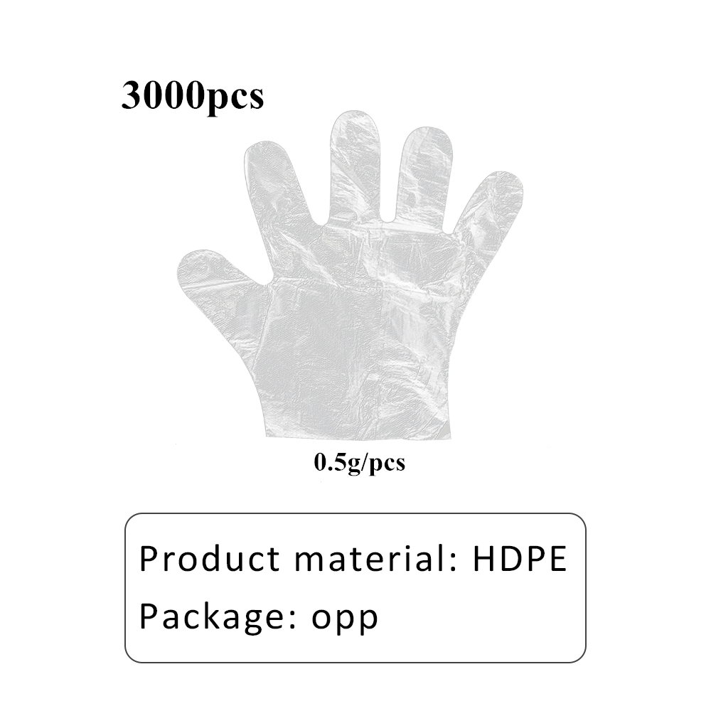 Kitchen 3000/1000/100Pcs Food Plastic Gloves Dispo... – Vicedeal
