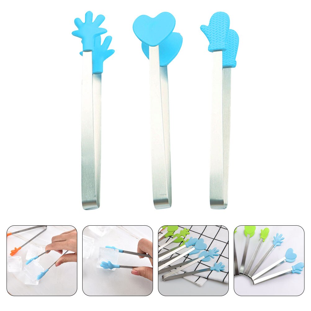 3Pcs Convenient Stainless Steel Sugar Tongs Kids K... – Vicedeal