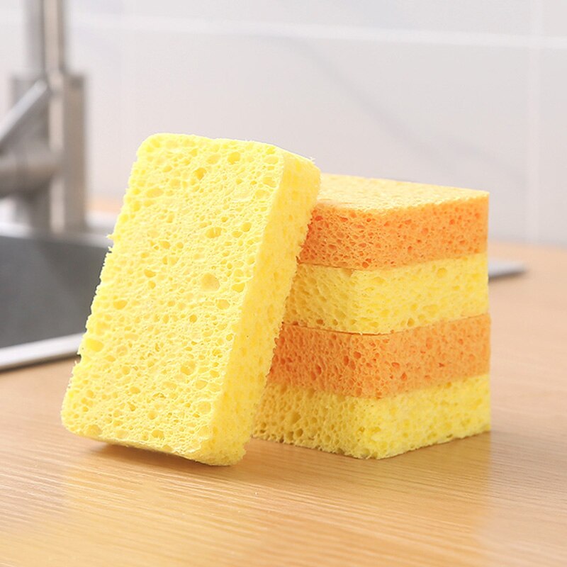 1/3Pcs Cellulose Kitchen Dishwashing Sponge Wood P... – Vicedeal