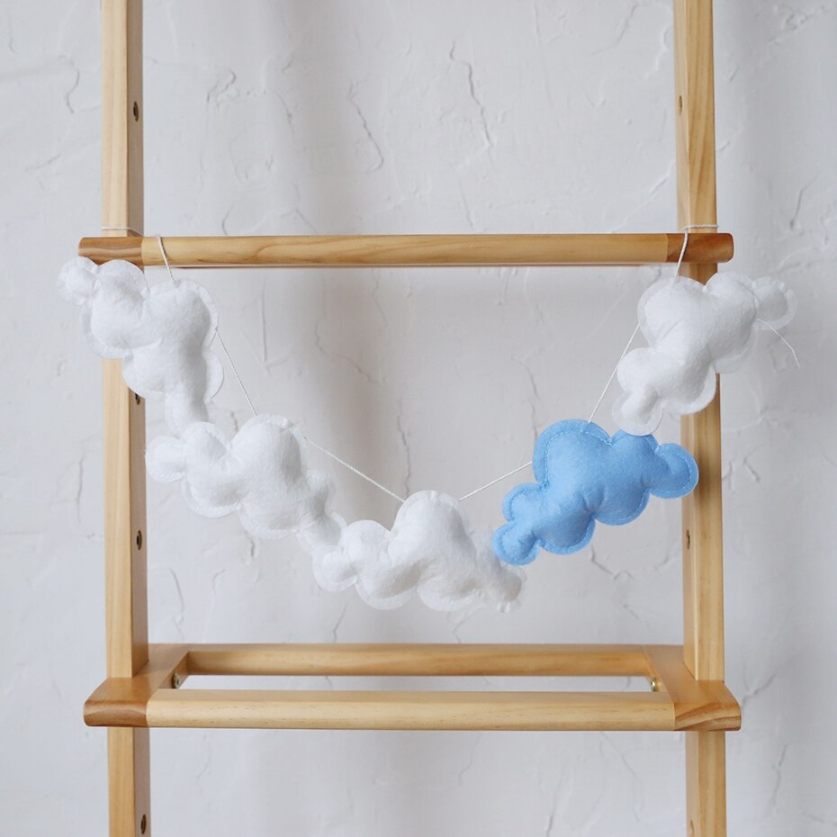 5pc(1set) Baby Nursery Colorful Cloud Baby Girl Ro... – Grandado