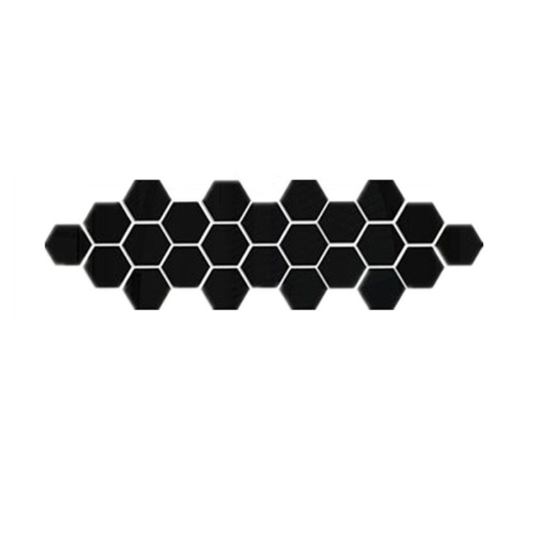 Hexagon Acrylic Mirror Wall Stickers Home Decor Ad... – Grandado