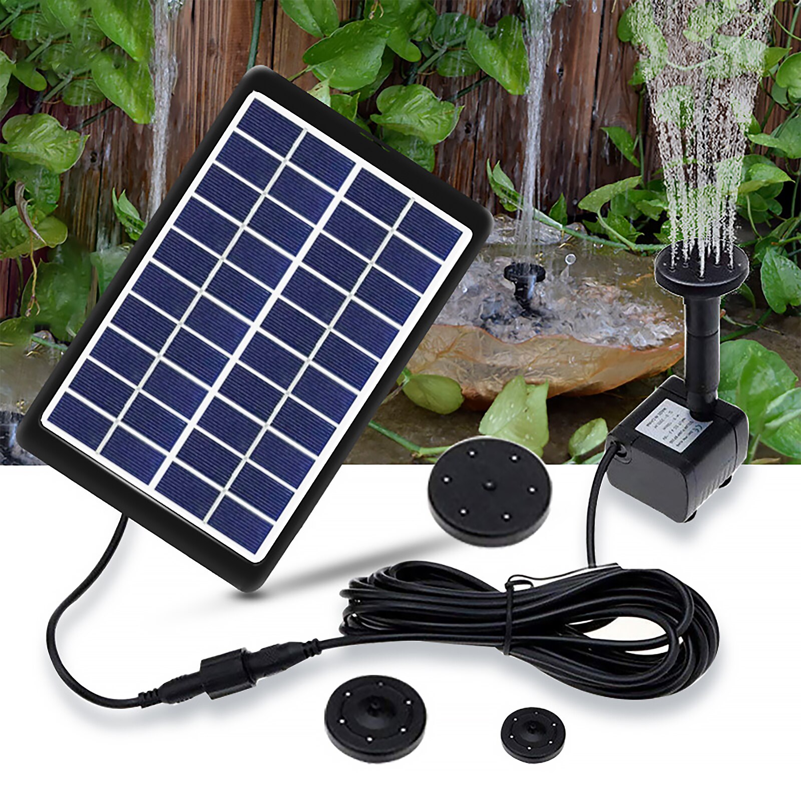 Solar Fontein Pomp Floating Solar Fontein Pomp Met... – Grandado