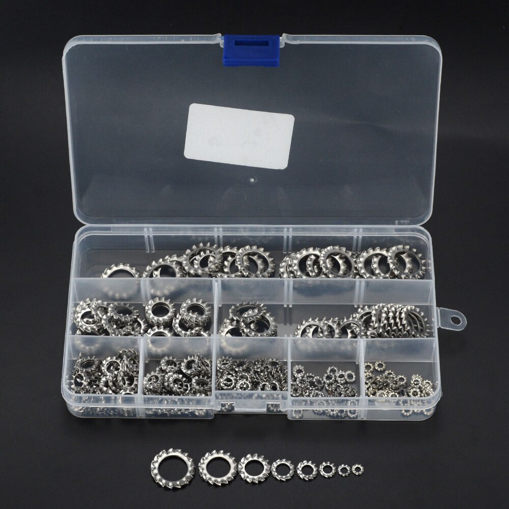 300pcs/lot 304 Stainless Steel Serrated Lock Washe... – Grandado