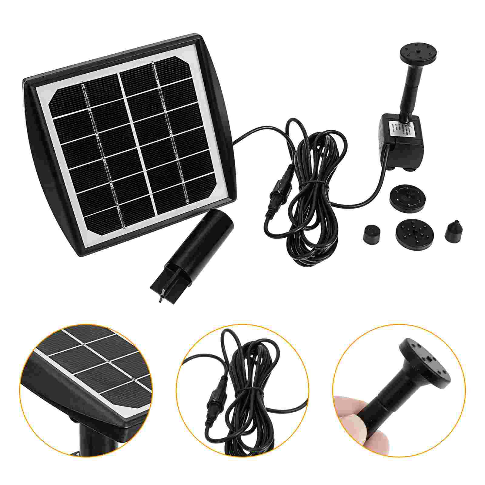 1 Set of Creative Solar Water Fountain Garden Land... – Grandado