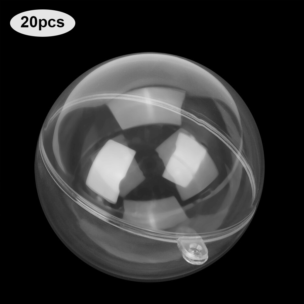 20 pièces boule en plastique transparent boules sp... – Grandado