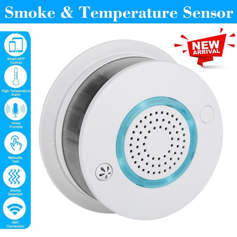 2-in-1 Fire Smoke Alarm Temperature Sensor Detecto... – Grandado