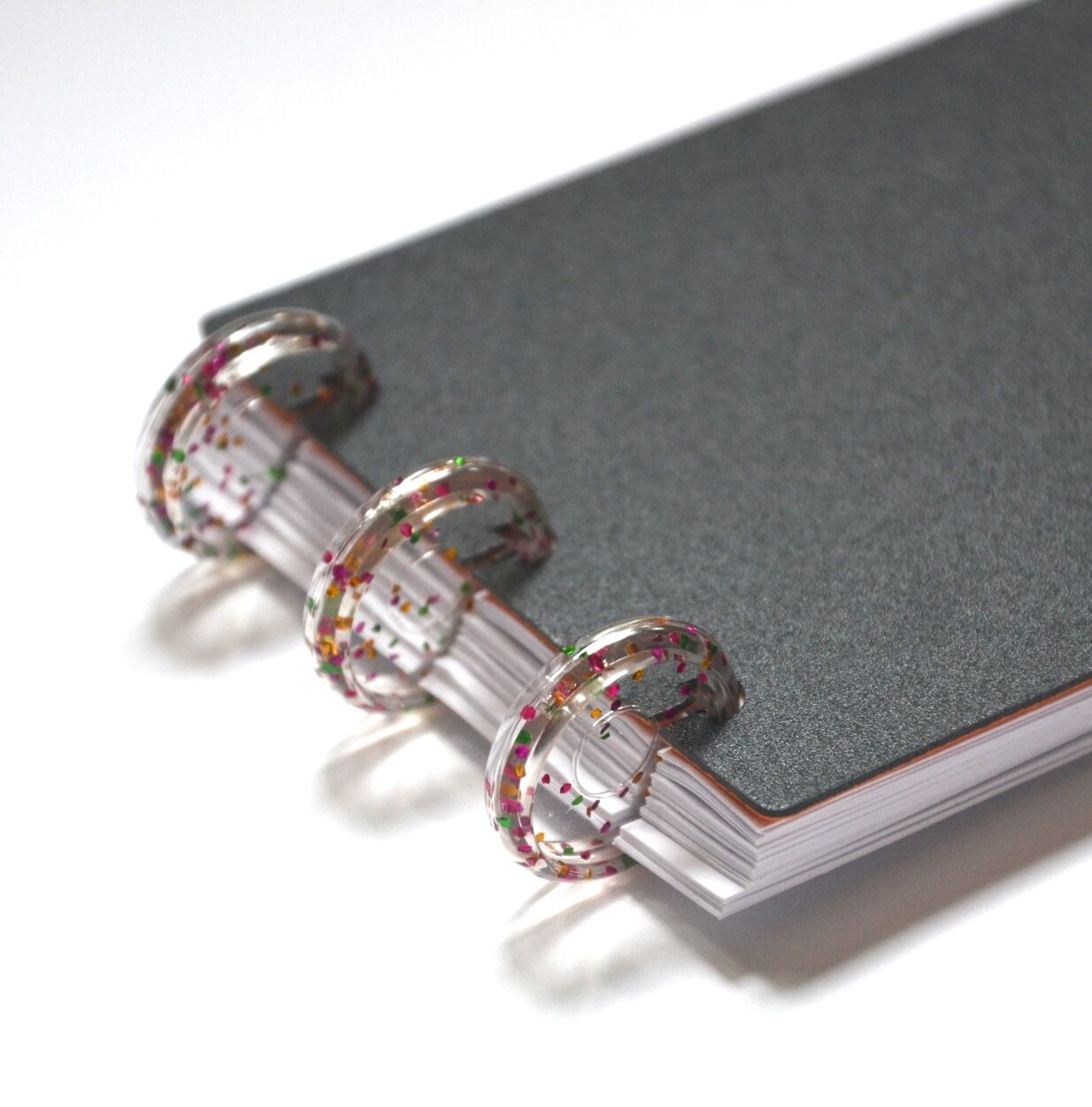 12pcs Vlampunt Transparant Binding Disc Plastic Ro... – Grandado