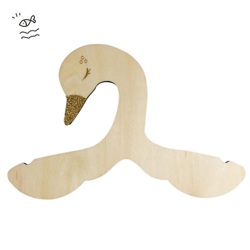 Cute Wooden Wall Hangers Racks Of Kid's Clothing I... – Grandado