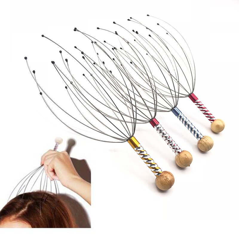 Octopus Head Massage Tool Twelve Finger Ball Scalp... – Grandado