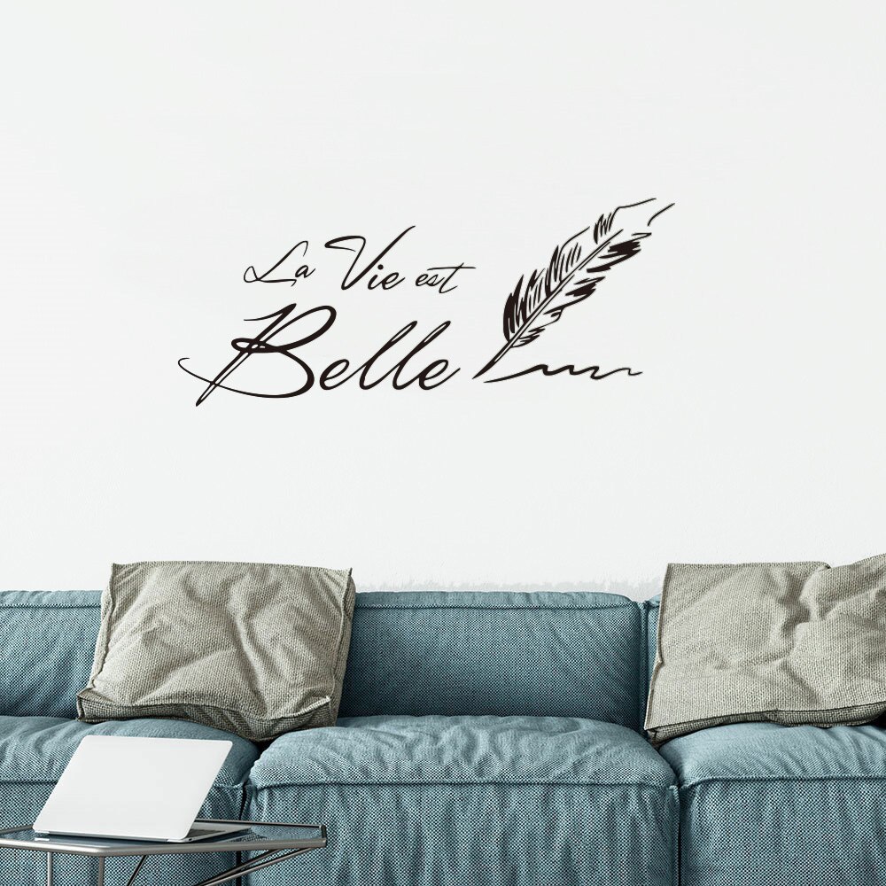 Wall Sticker French Quotes Vinyl Carving Removable... – Vicedeal