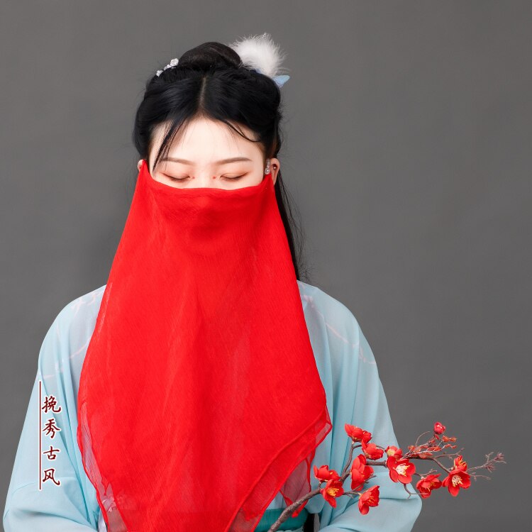 White Ancient Style Double Face Veil Hanging Sun P... – Grandado