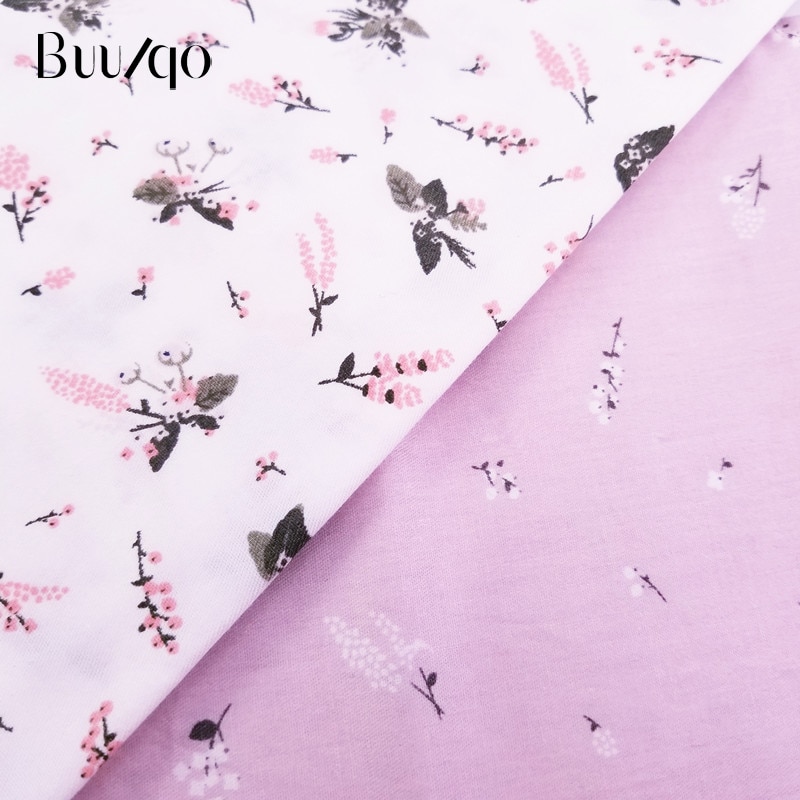 Buulqo tryckta blomma barn kypert bomullstyg lappt... – Vicedeal