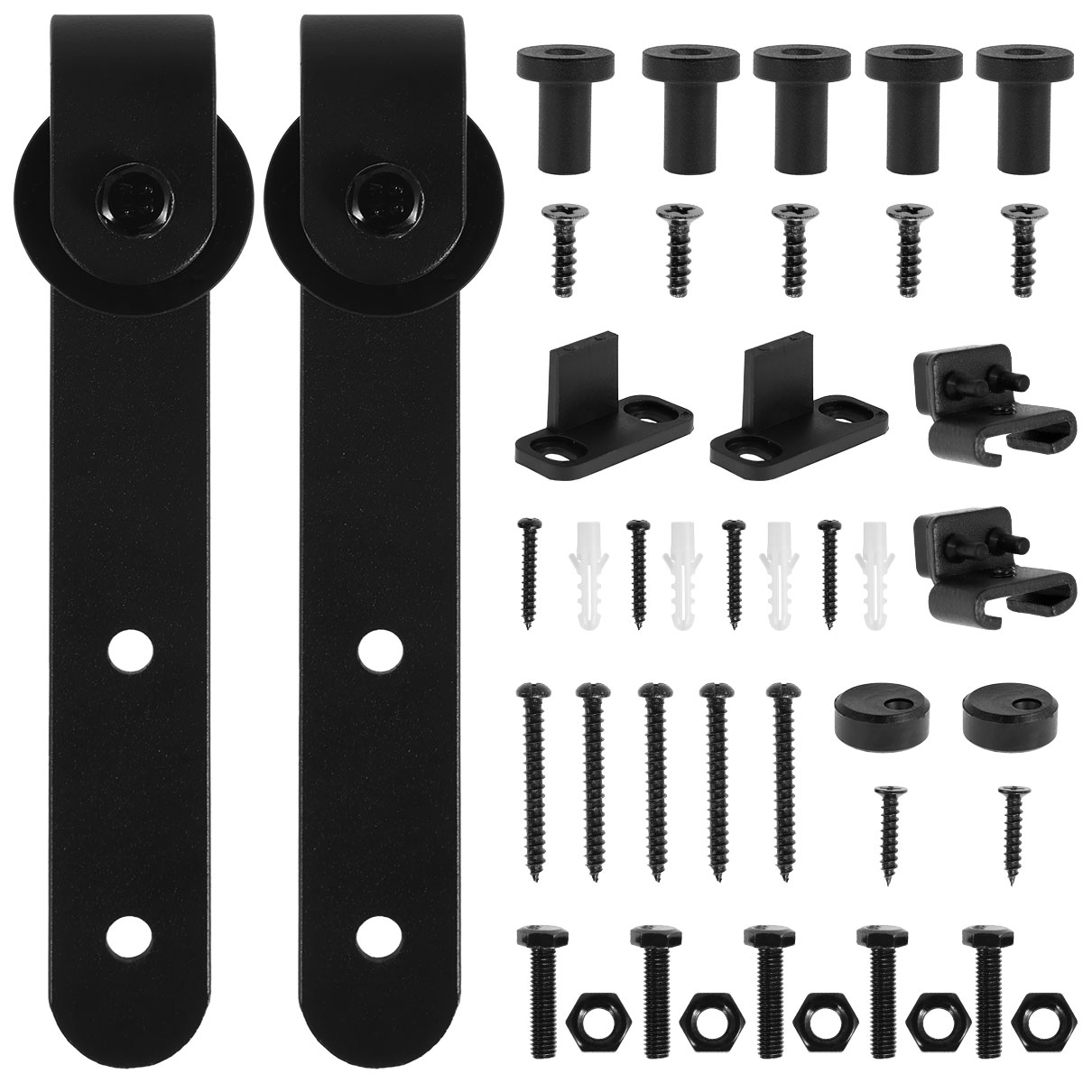 Skydedørsbeslagsæt til ladeporte, glat og stille, ... – Grandado